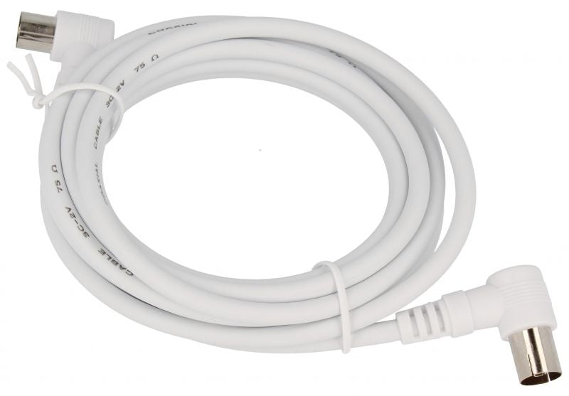 ANTENNEKABEL 5,0M HVID HAN-HUN VINKELSTIK – ITFON